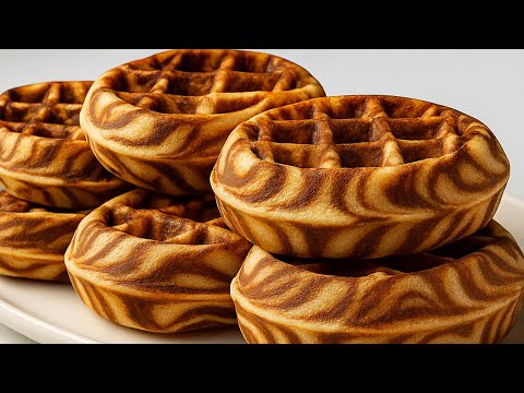 How to Make the Best Belgian Waffles in 5 Minutes! Christmas Belgian Waffles!
