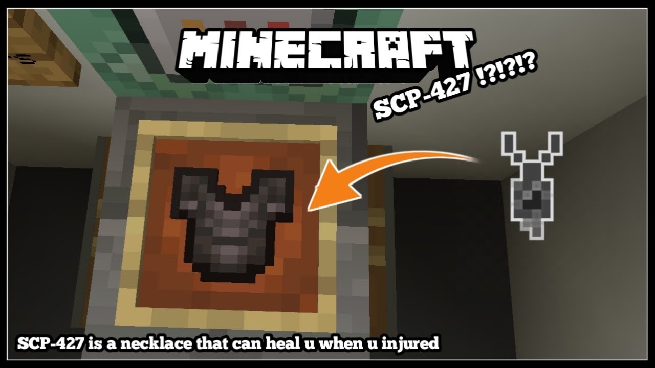 The Healing Necklace (SCP - 427) In Minecraft, Command Bkock Tutorial ...