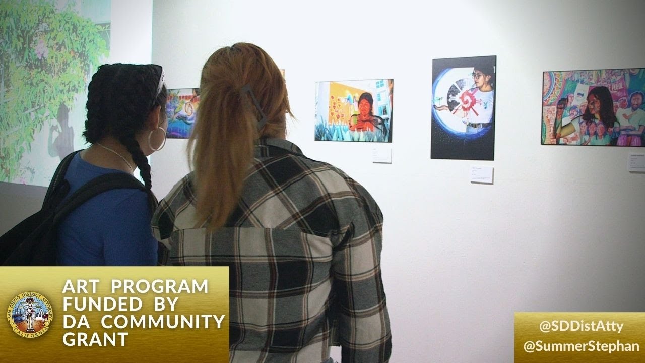 DA Community Grant Funds Unique Art Program - YouTube