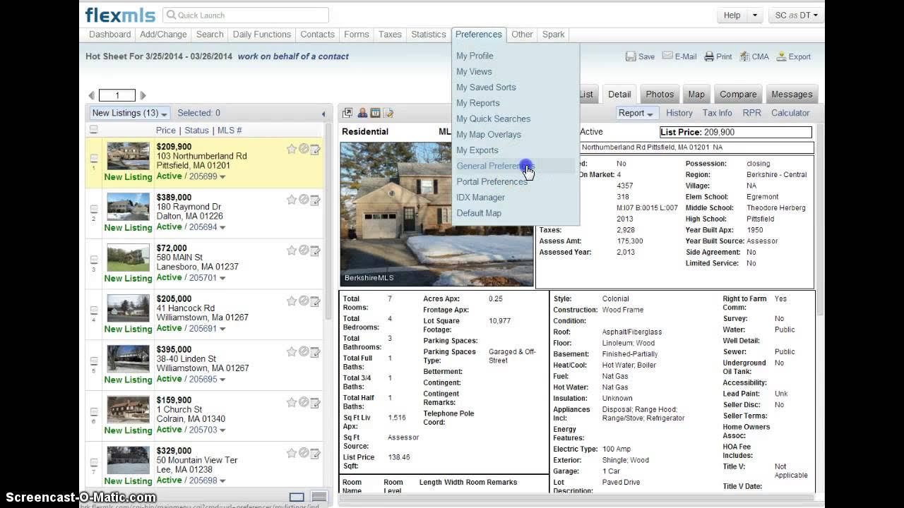Changing your Default Report View in FlexMLS - YouTube