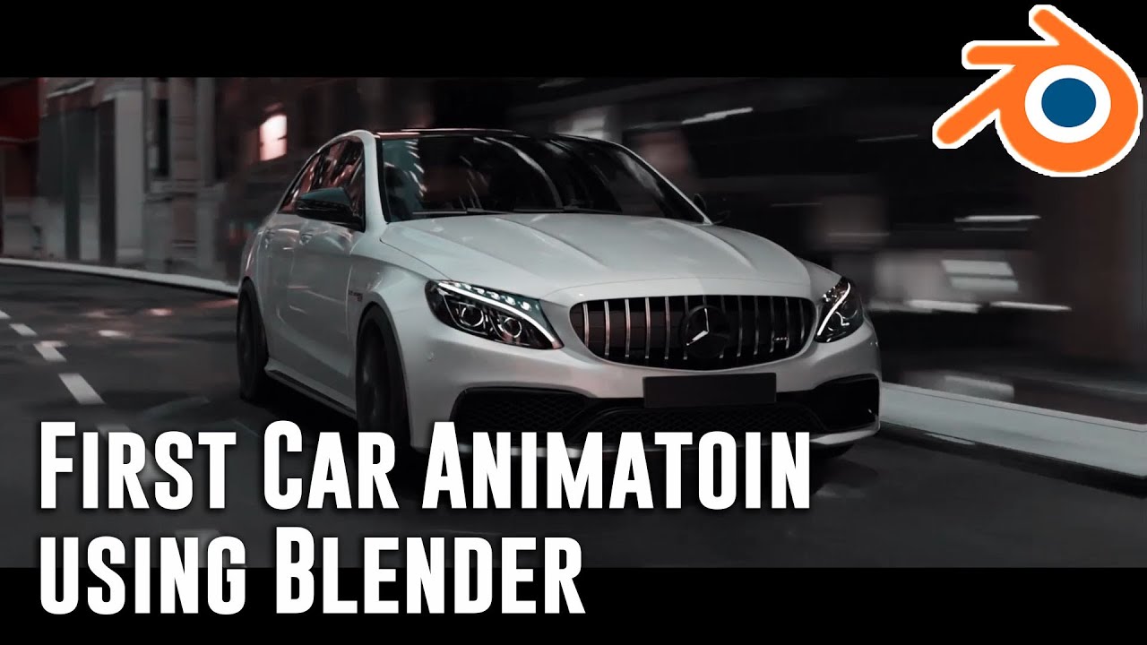 My Blender Animation project with Mercedez benz Free Model - YouTube