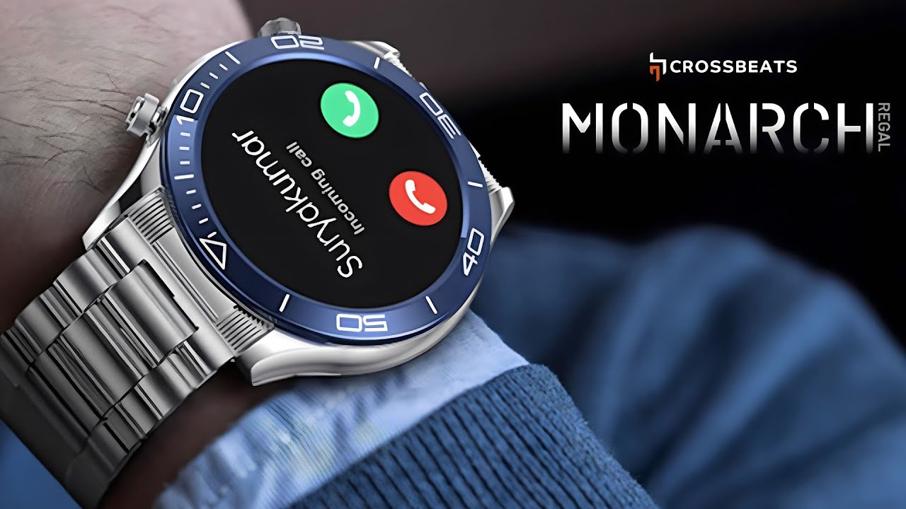 Crossbeats Monarch Regal⚡Smartwatch With SOS - YouTube