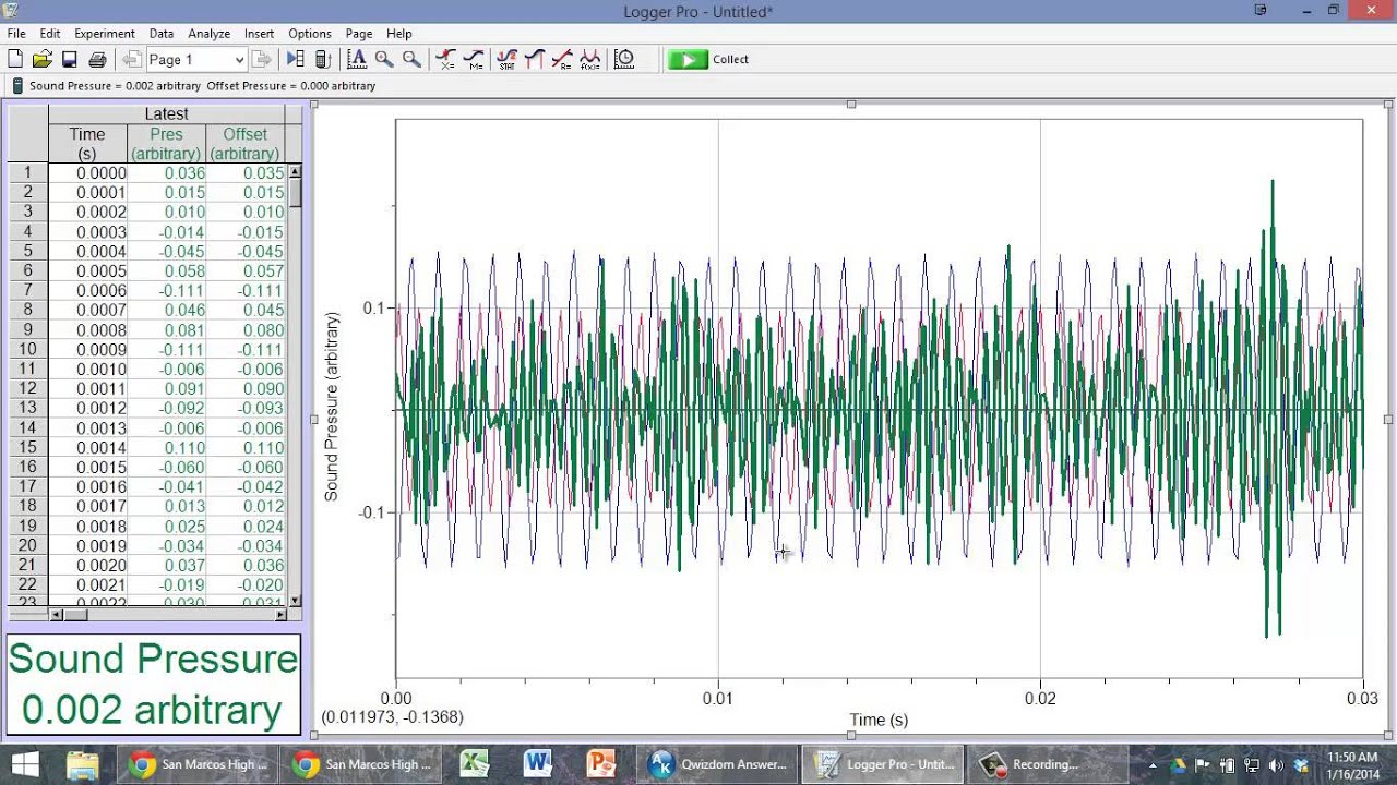 LoggerPro walk through for sound measurements - YouTube