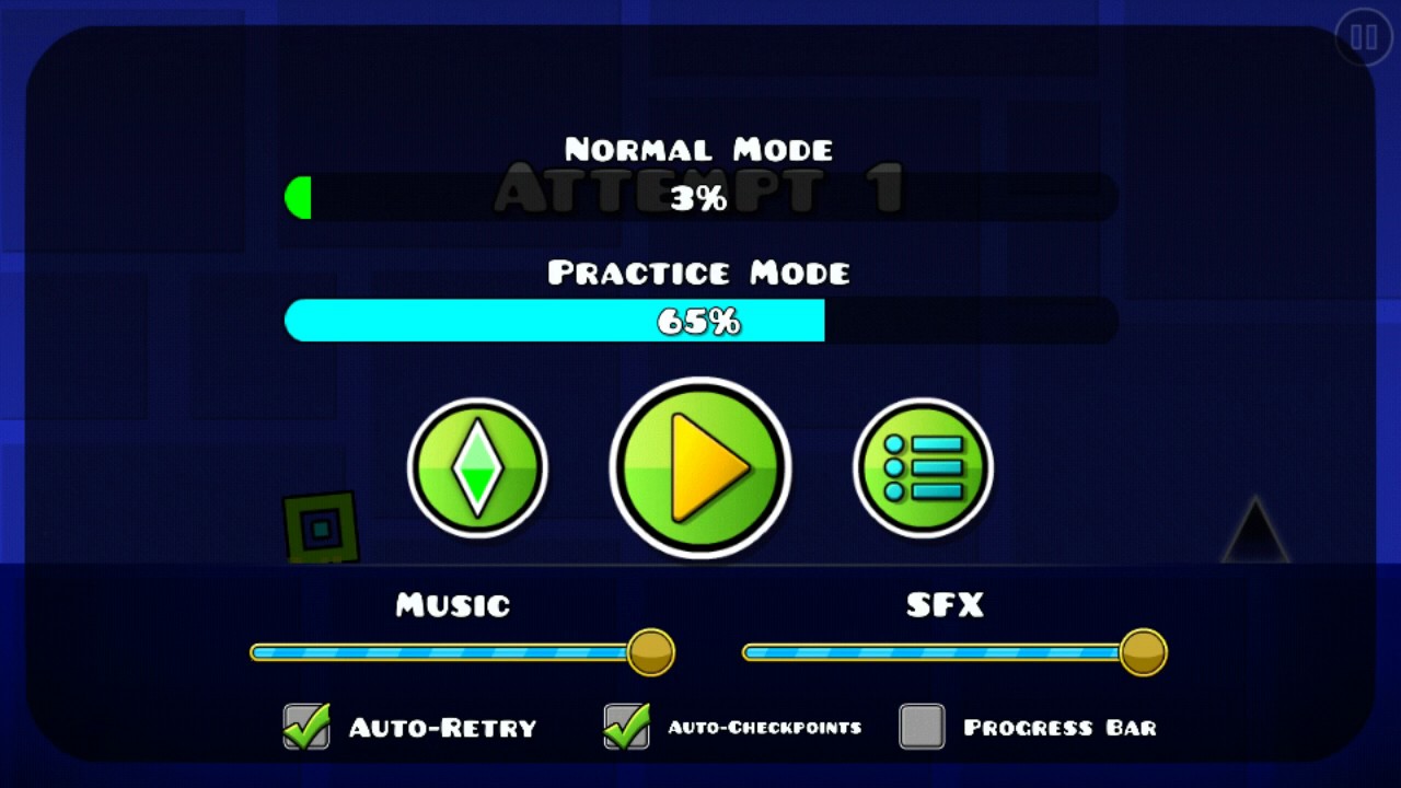 Géométrie dash niveau1 - YouTube