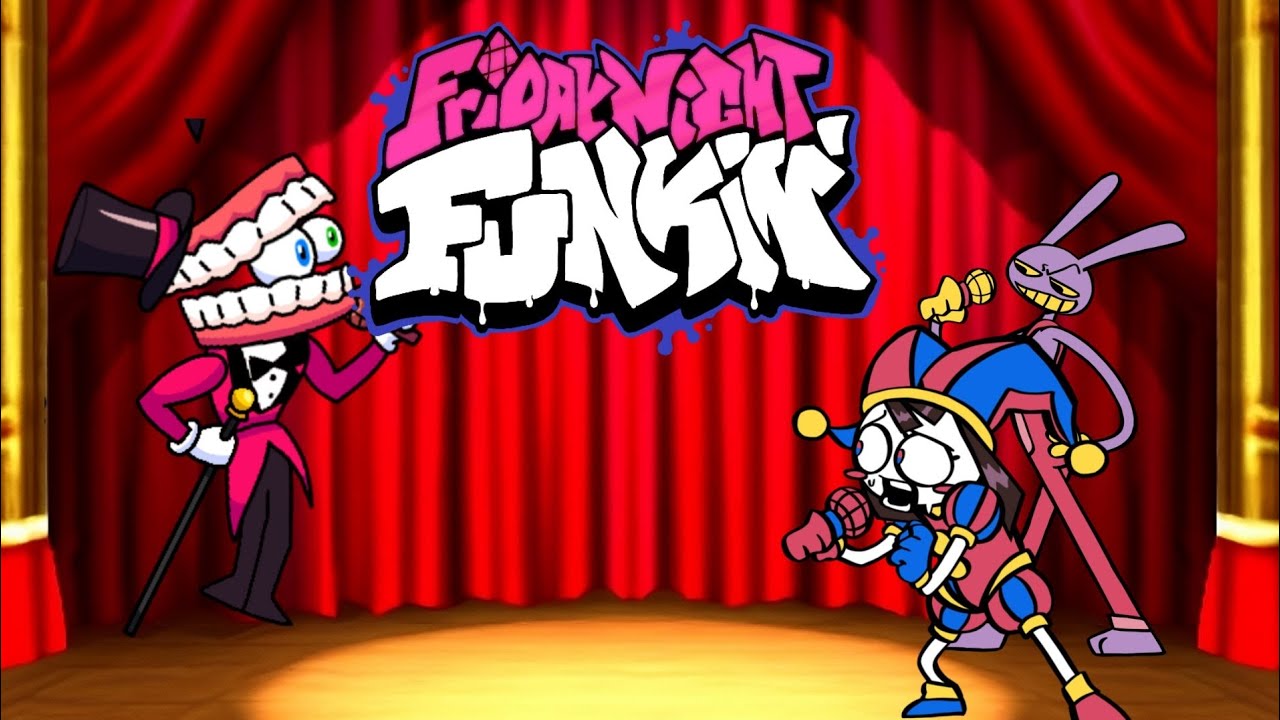 FNF mod the amazing digital Funkin mod folder port android zip ...