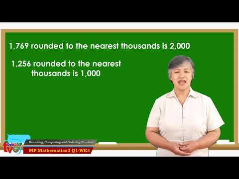 MP Math 3 Q1 W3 Rounding, Comparing and Ordering Numbers Martha W Marcelo - YouTube