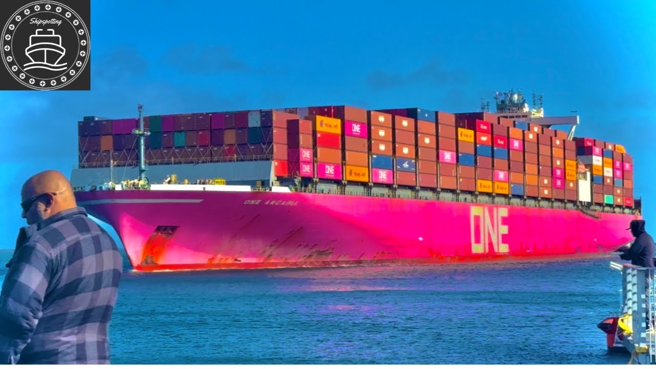 CONTAINER SHIP TRAFFIC AT THE PORT OF LOS ANGELES - 4K SHIPSPOTTING ...