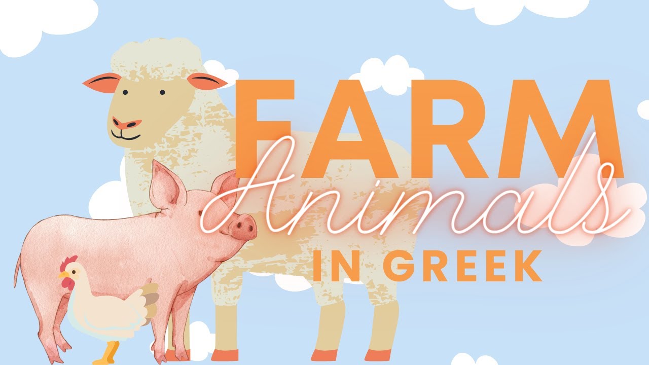 The animals on the farm in GREEK | τα ζώα στο αγρόκτημα | Εκπαιδευτικό ...