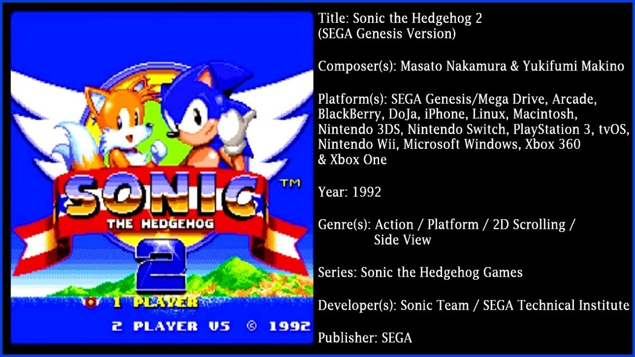 Sonic the Hedgehog 2 (SEGA Genesis) [Soundtrack in FULL HD & 320 KBPS ...