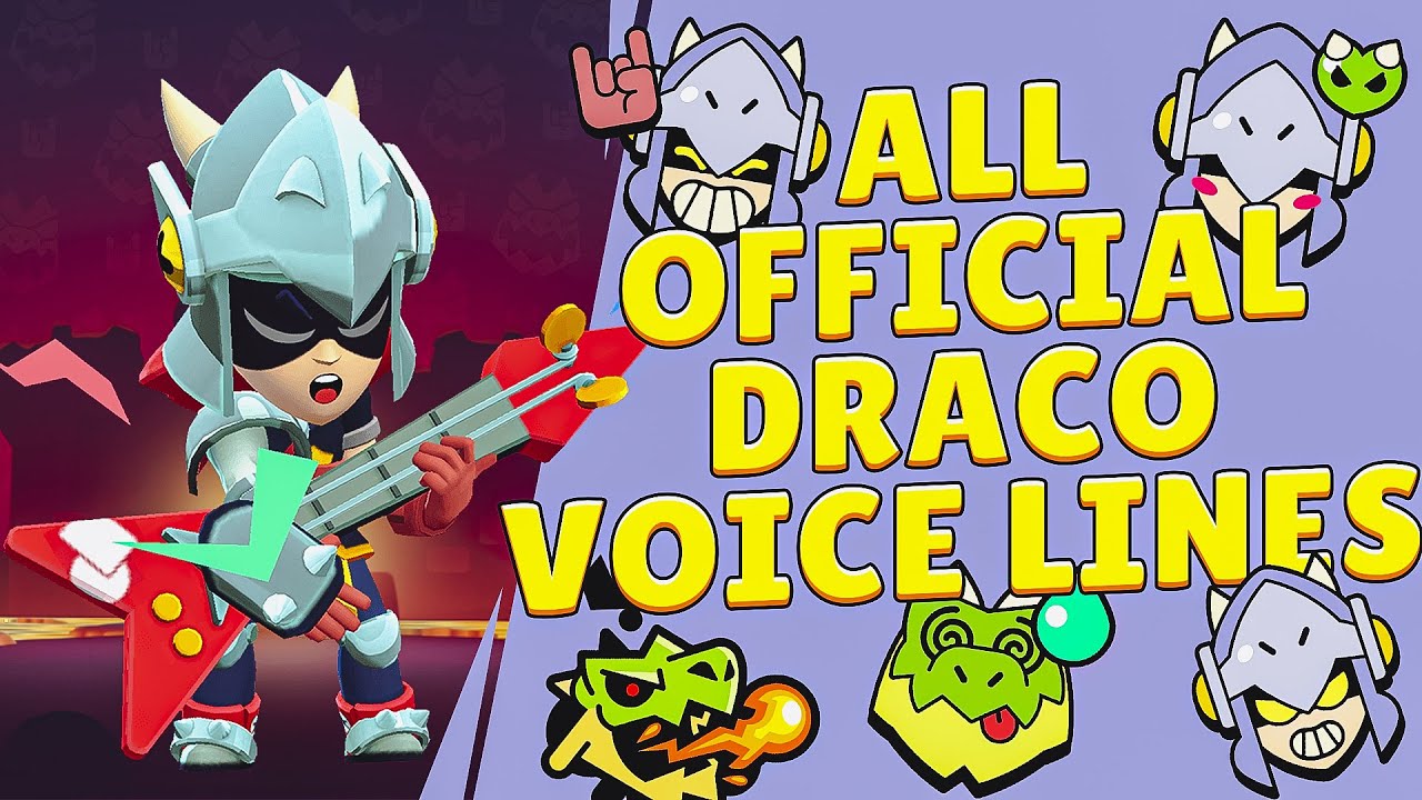 New brawler DRACO Voice Lines #brawlstars - YouTube