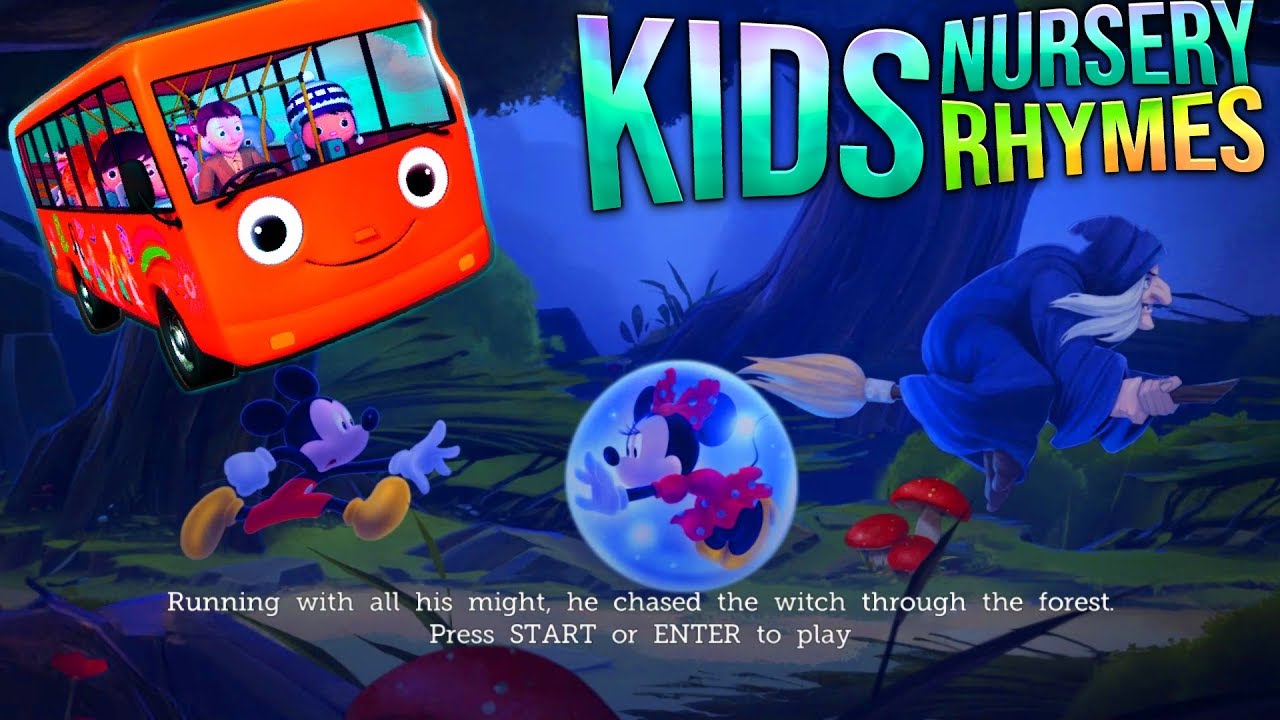 Wheels on the bus | Mickey Mouse |Educational nursery rhymes| with Life ...