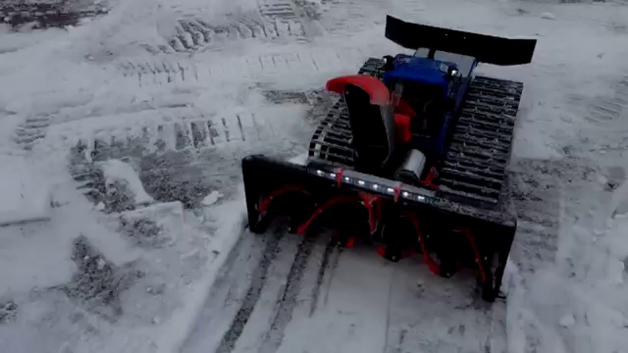 3D Printed RC Snow Blower (New Auger + ICE TEST!) - YouTube