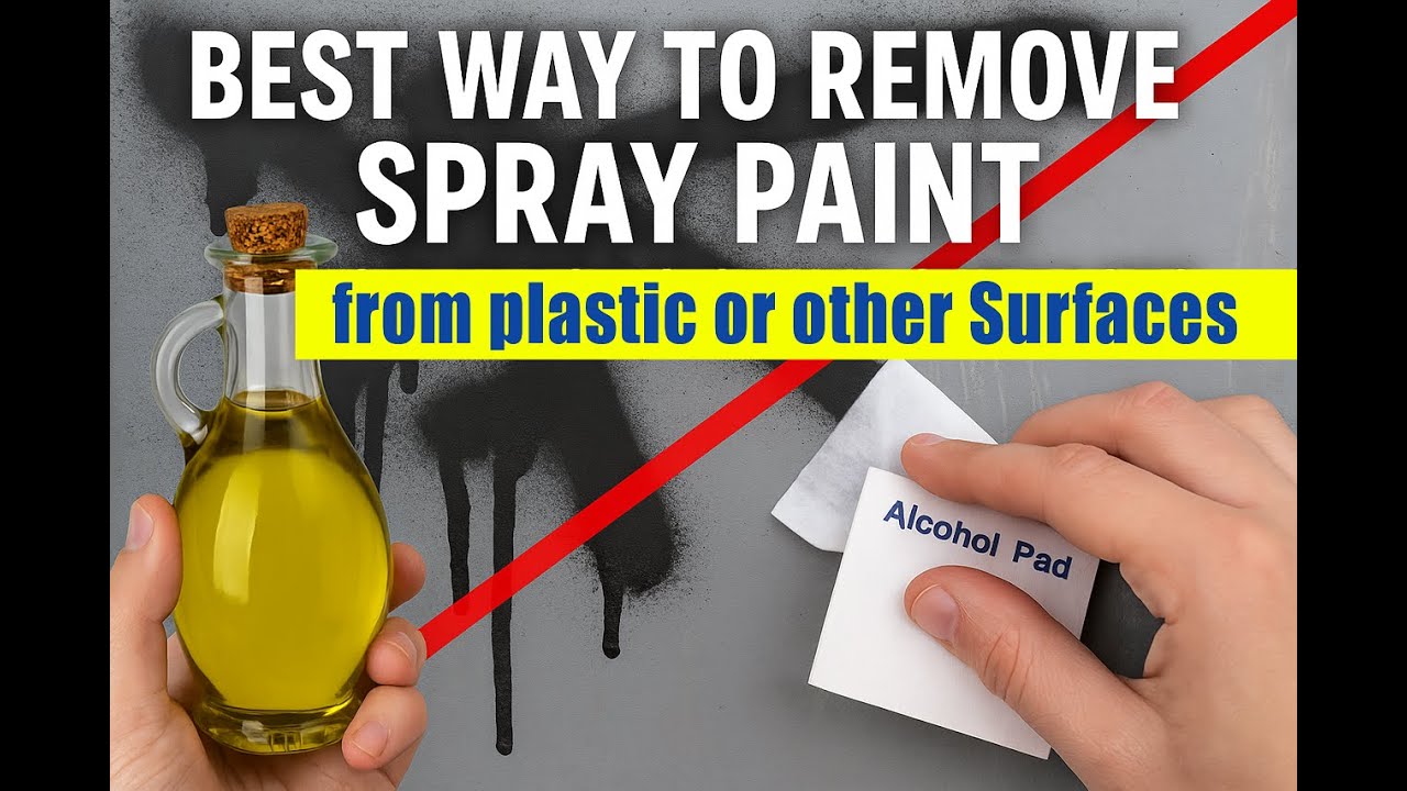 Best Way to Remove Spray Paint from Plastic & Other Surfaces - YouTube