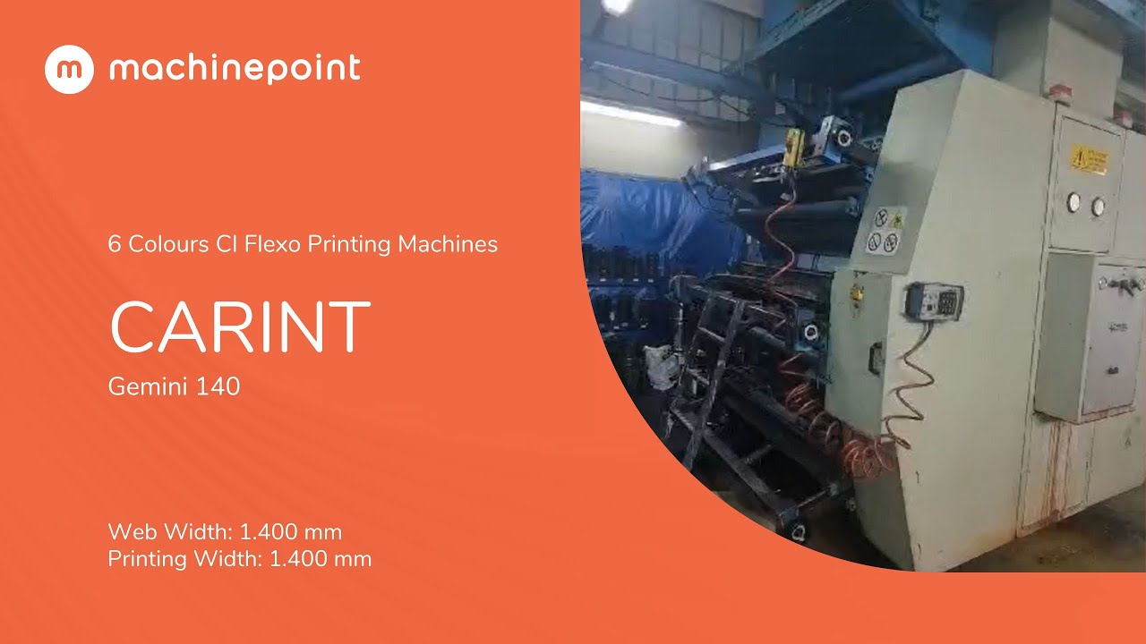CARINT Gemini 140 6 Colours CI Flexo Printing Machines | CARINT ...