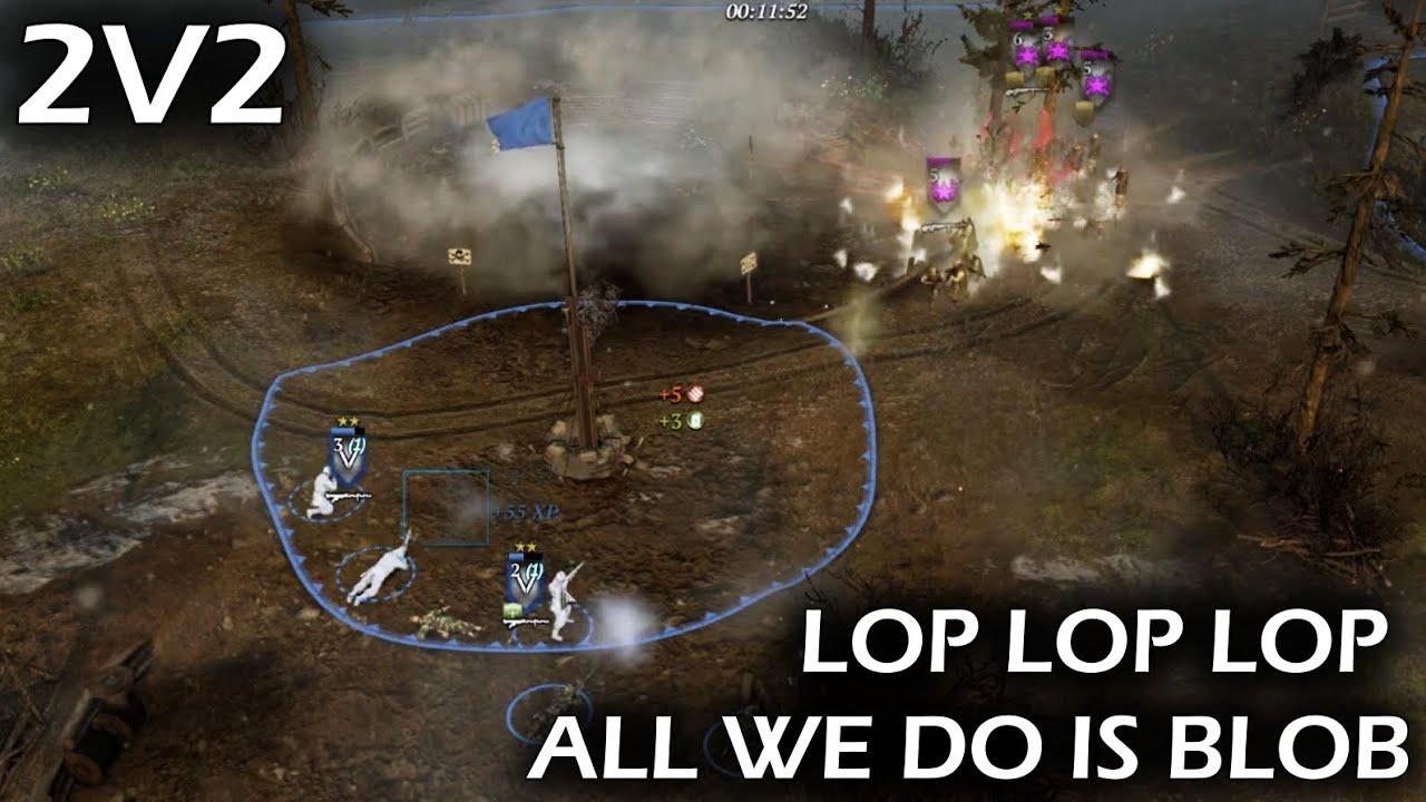 LOB LOB LOB ALL WE DO IS BLOB - CoH2 2v2 - YouTube