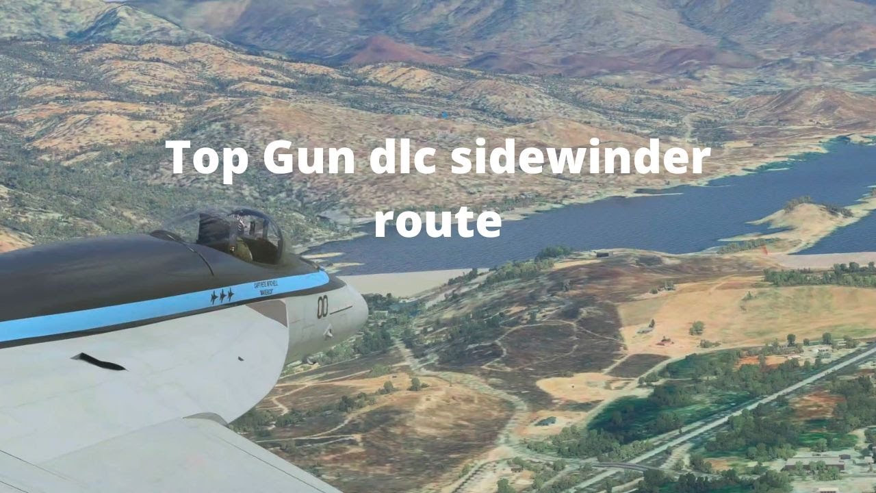 Flight Simulator TOP GUN DLC Low Level Altitude challenge Sidewinder A ...