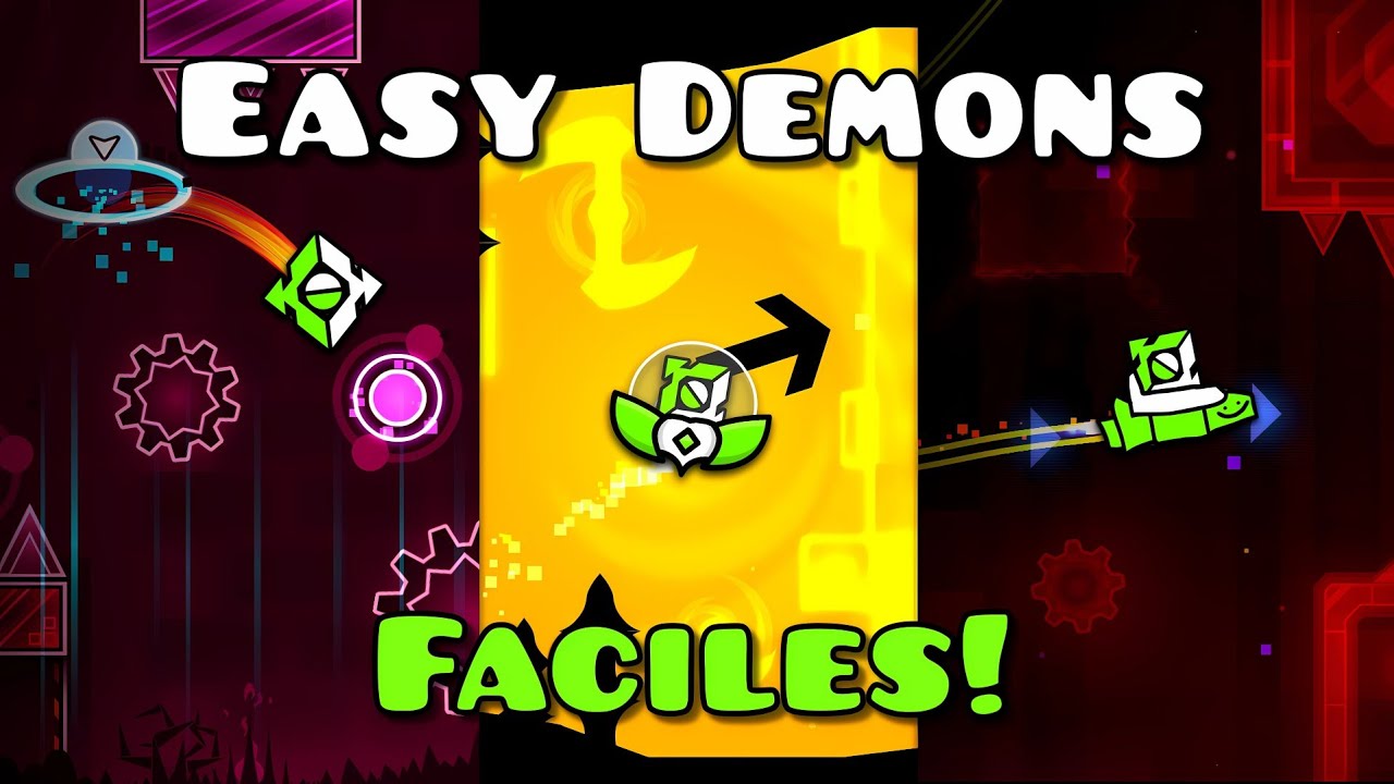Los 3 Easy Demons más Faciles para Empezar! ⚡ | Geometry dash 2.2 #2 ...