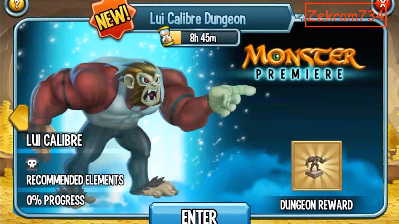 Monster Legends, Lui Calibre statue spotlight - YouTube