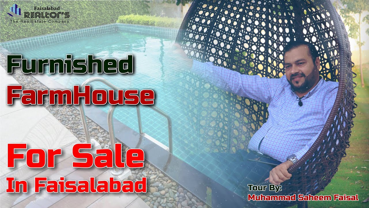 Luxury Outclass living Furnished Farmhouse for Sale with Swimming Pool ...