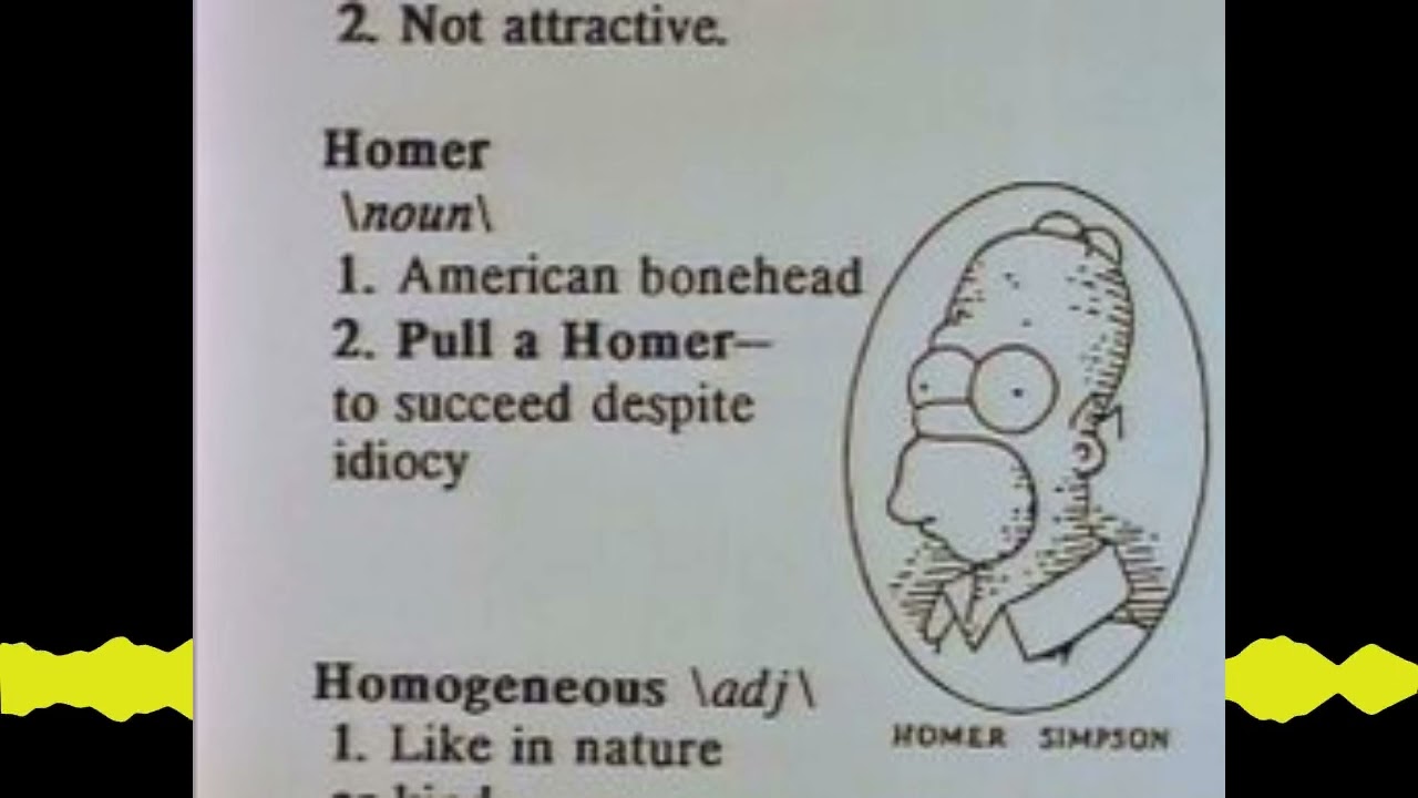 Homer Defined - YouTube