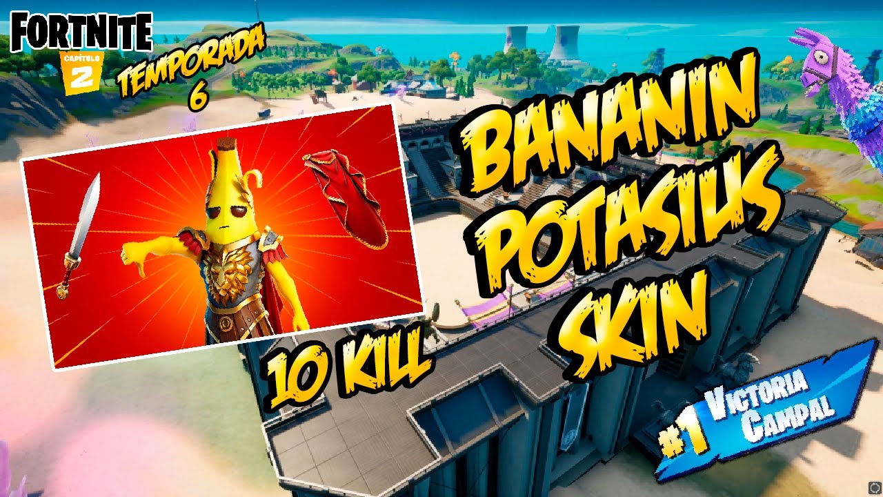 SKIN BANANIN GLADIADOR / FORTNITE GAMEPLAY - YouTube
