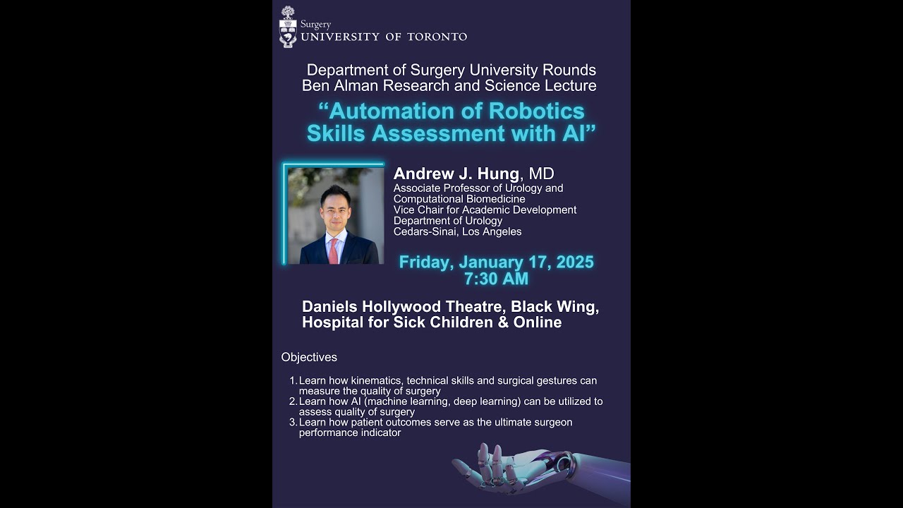 Ben Alman Research & Science Lecture - Jan 17, 2025 - University Rounds ...