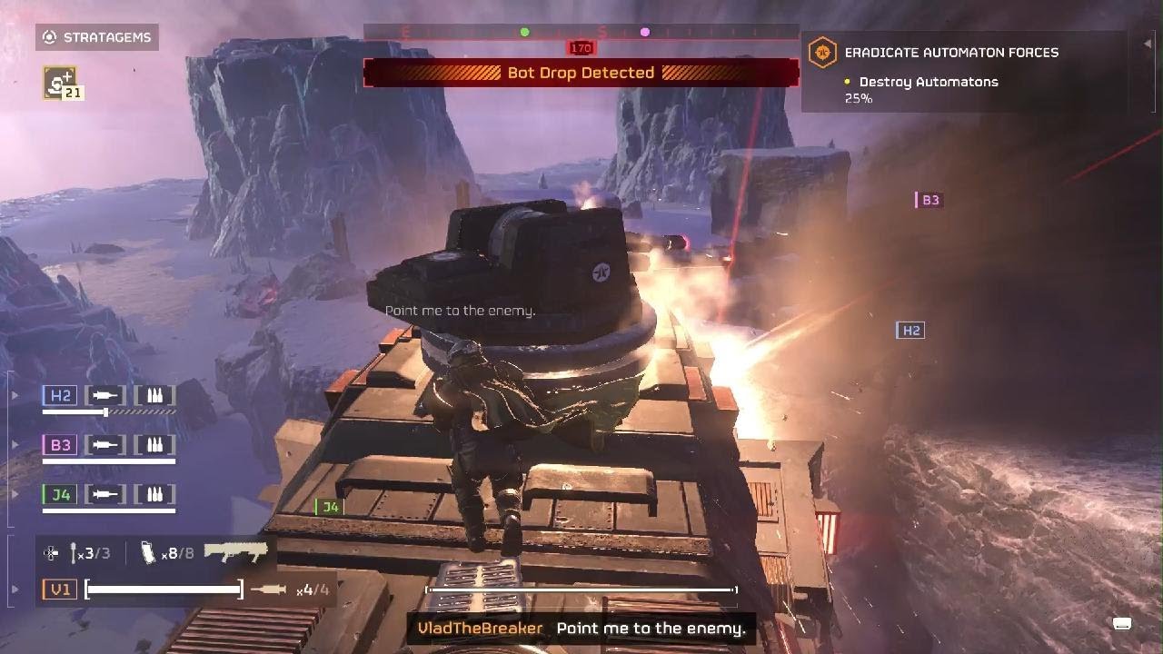 HELLDIVERS 2 Meleeing A Factory Strider To Death - YouTube