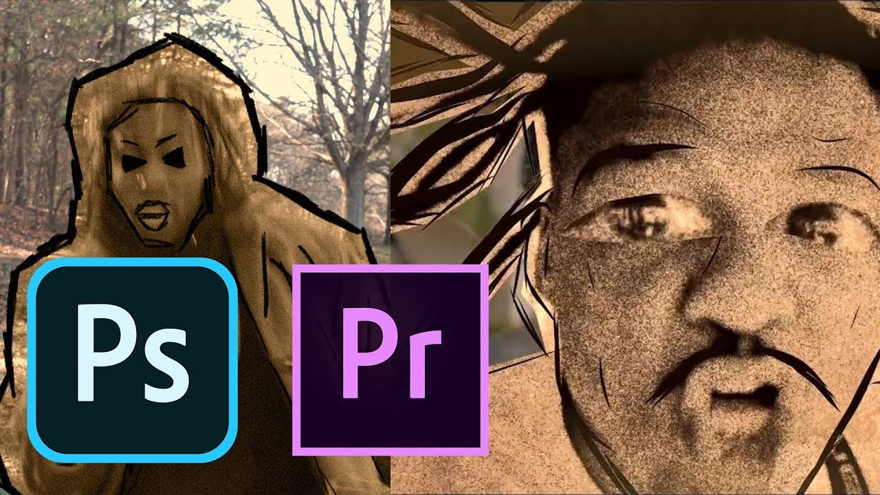 [TUTORIAL] Cartoon SKETCH Effect (Cole Bennett Drawing Effect) - YouTube