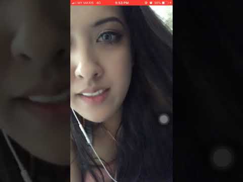 Nisha[BIGO-LiVE] nampak bra bunga-bunga