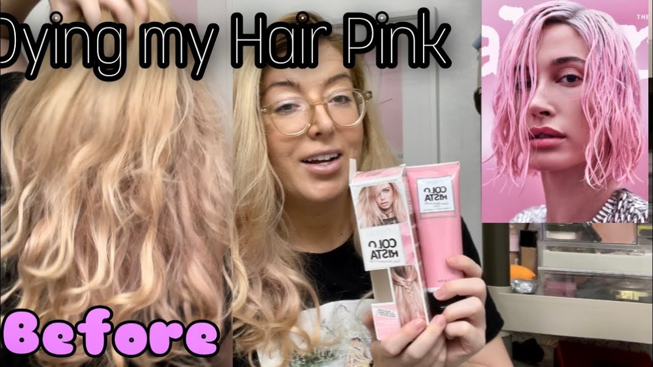 L’Oréal colorista Hair Color in Soft Pink Before and After - I was ...