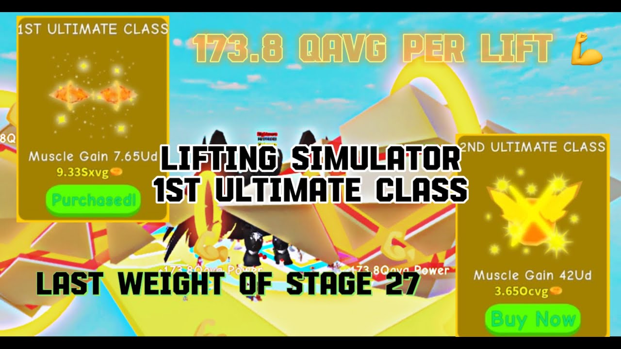 Lifting Simulator💪| 🔸🔸Buying 1st Ultimate Class! - YouTube