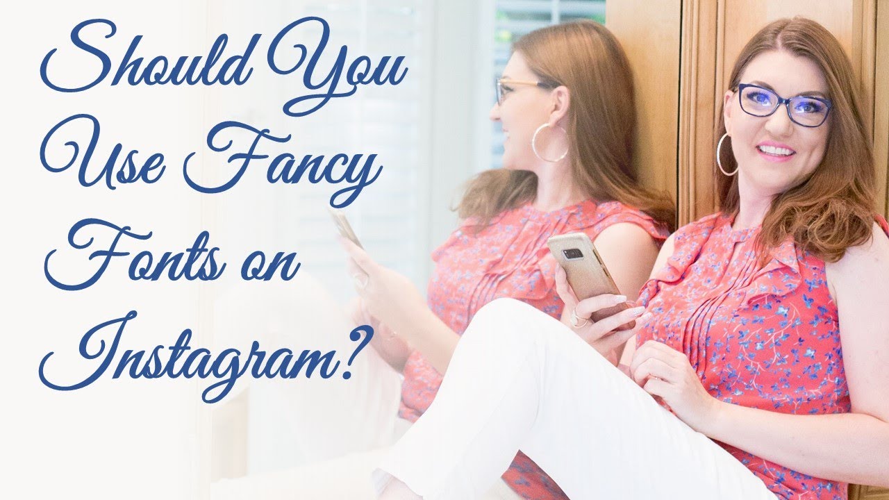 Should You Use Fancy Fonts on Instagram? - YouTube