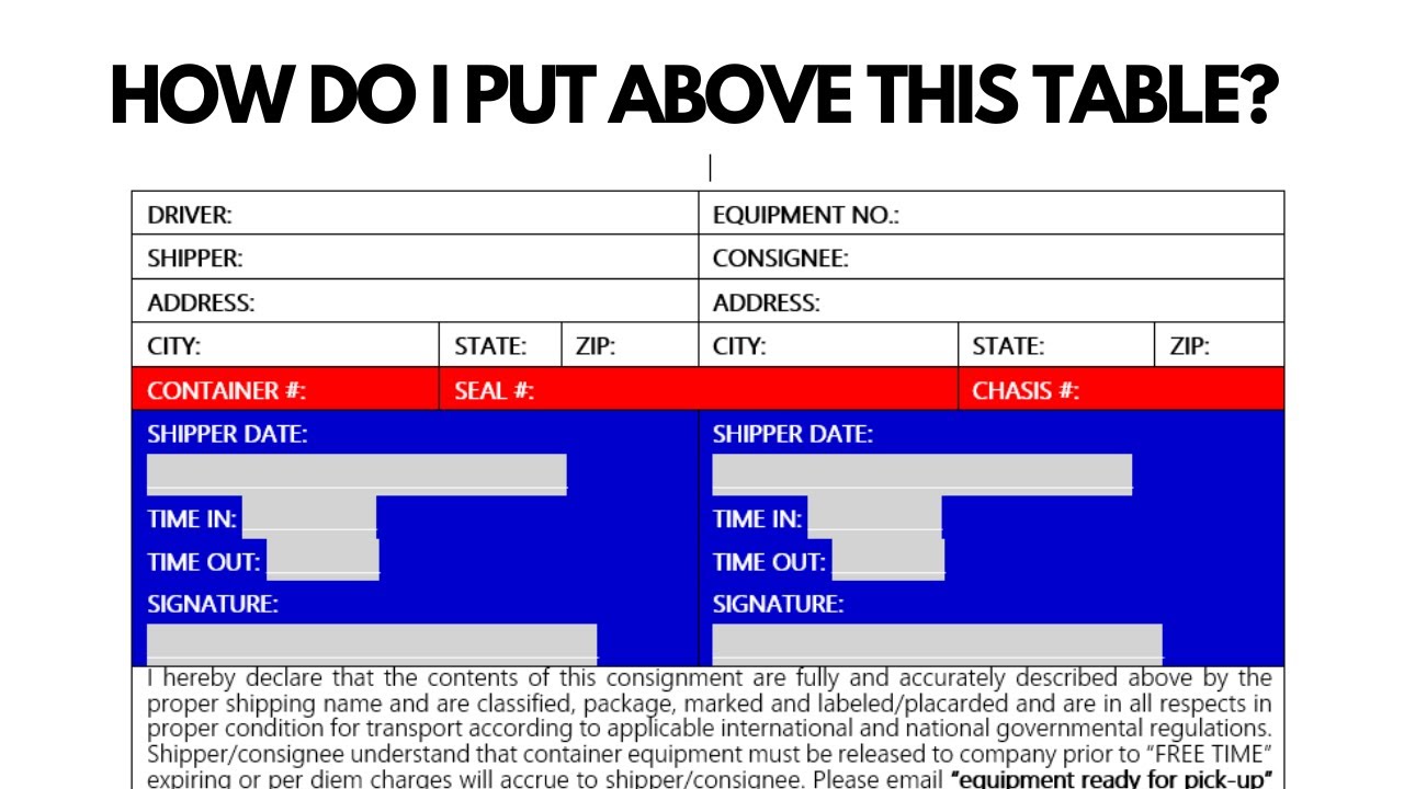 HOW TO ADD TYPE TEXT ABOVE A TABLE YOU ALREADY CREATED IN YOUR WORD HOW TO ADD TYPE TEXT ABOVE A TABLE YOU ALREADY CREATED IN YOUR WORD