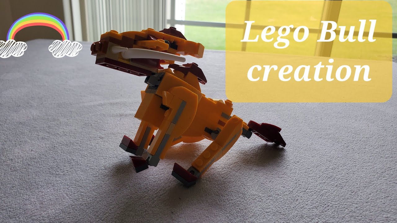 Lego Bull creation @krishnasworld431 - YouTube