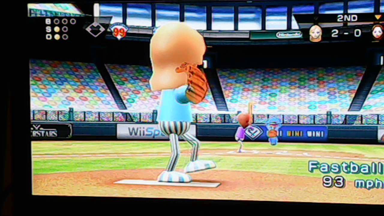 Mii Baseball vs Computer - YouTube