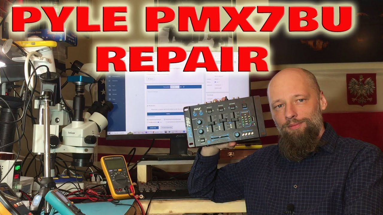 Pyle PMX7BU Repair | Audio Mixer, No Amplification | Very silly problem ...