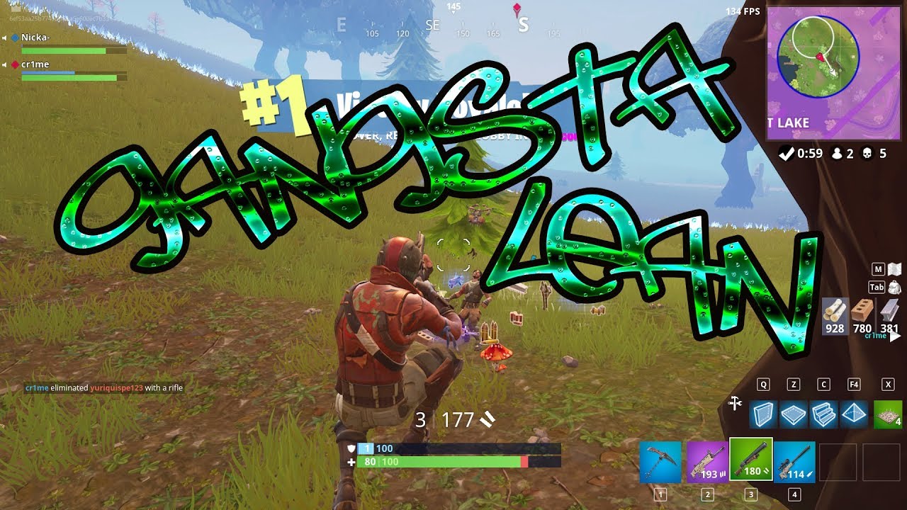 GANGSTA LEAN - Fortnite Battle Royale Gameplay Highlights - YouTube