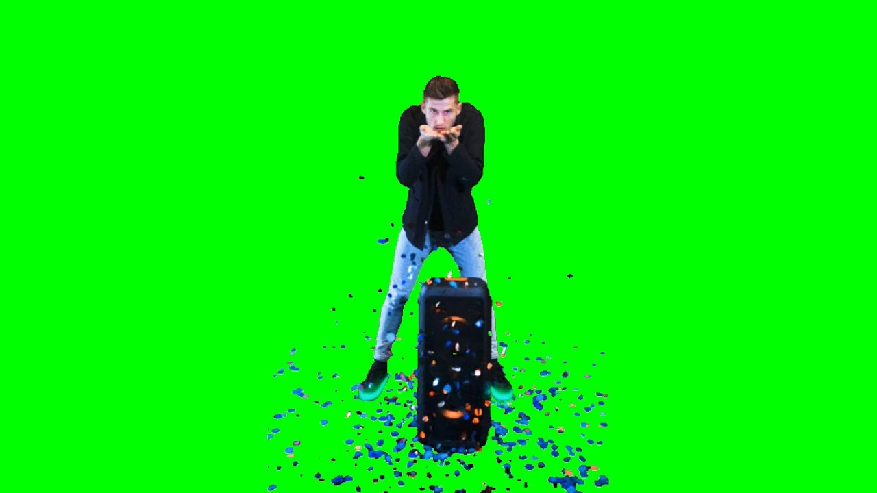 🎼 MAN LISTENING TO MUSIC 🎼 Frame Animation 💯| green screen effects ...