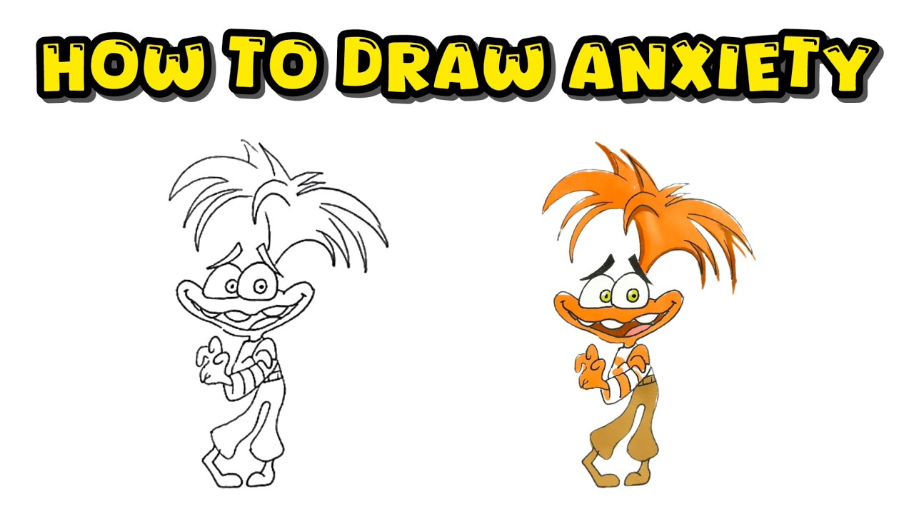 How to Draw Anxiety from Inside Out – Complete Character Drawing ...