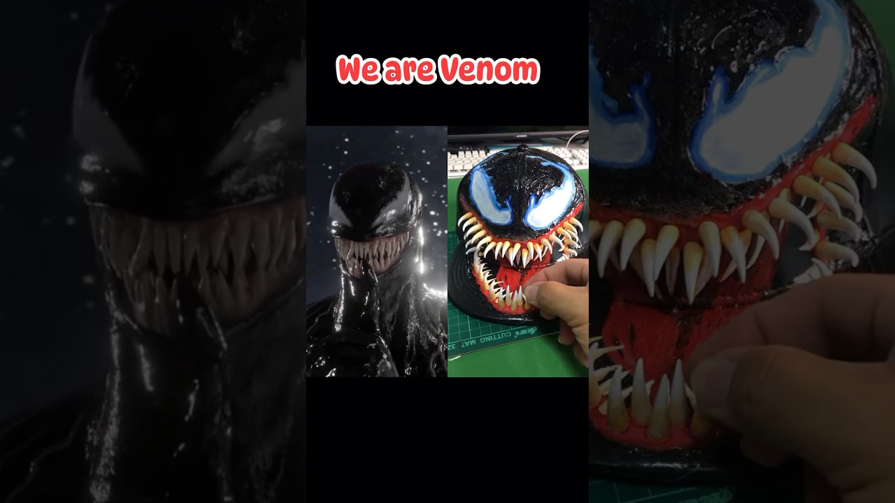 Venom diy custom cap - YouTube
