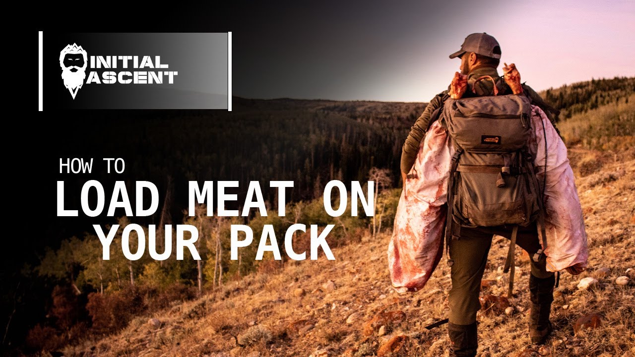 How to load meat on your Pack? Initial Ascent | Pannier | - YouTube