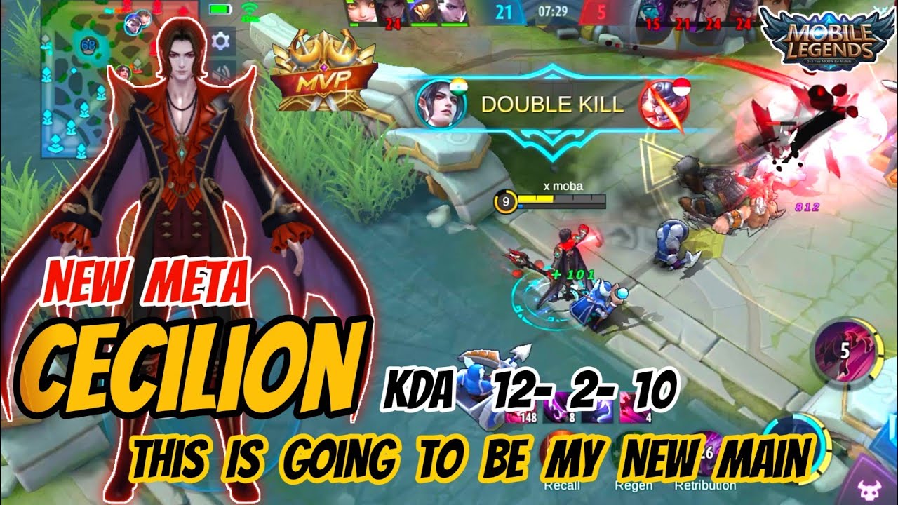 New Meta Hero Cecilion | Cecilion 100% Best Op Build And Gameplay ...