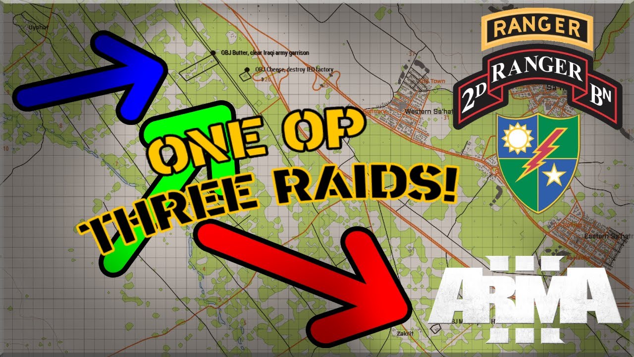 Tri-Raid Op | Arma 3 Op with 2nd Ranger Battalion - YouTube