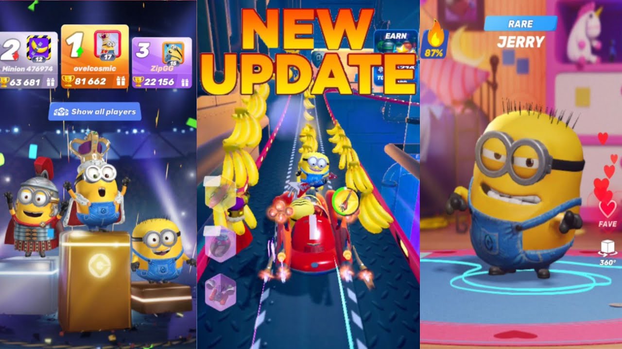 Jerry Minion rush 2 Unity update gameplay part 11 ios android - YouTube