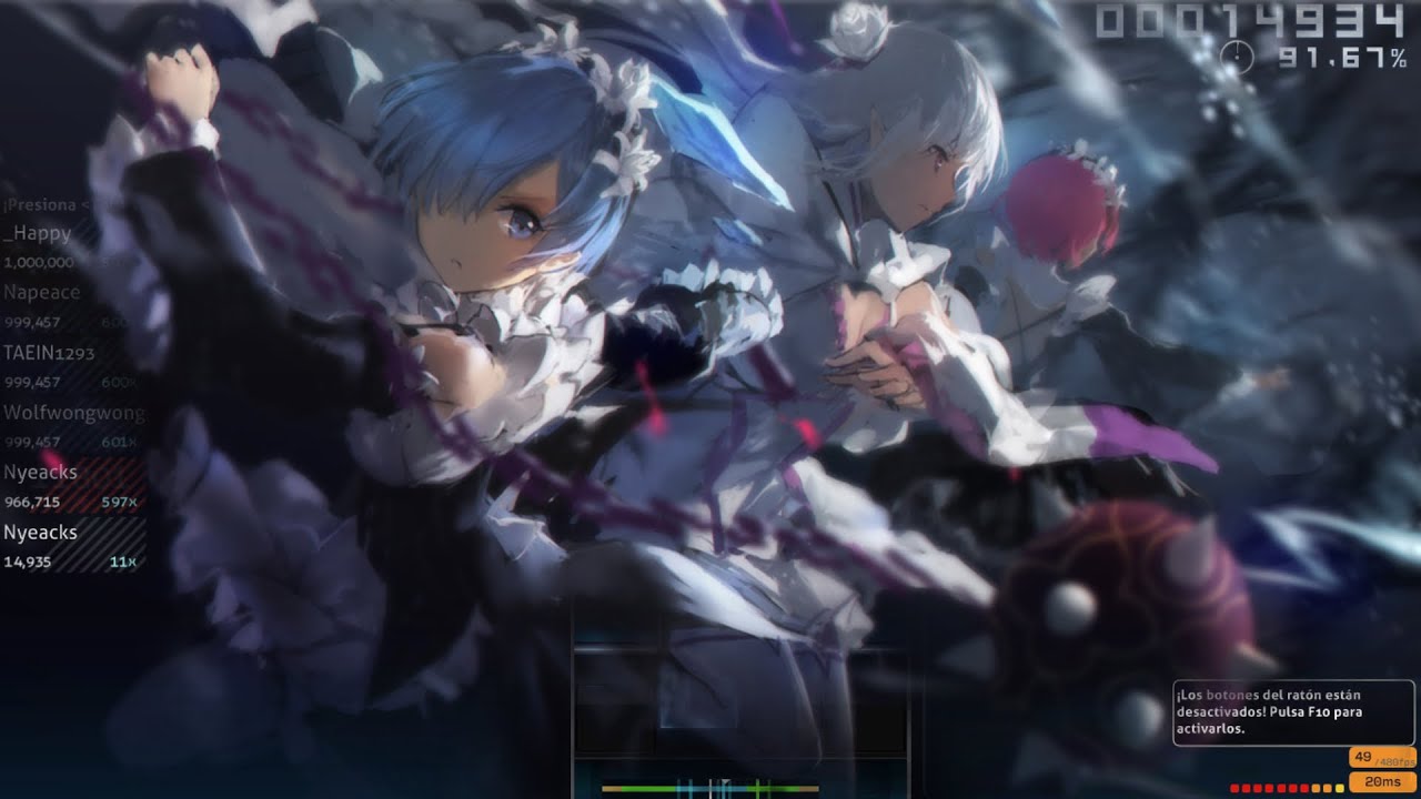 [Osu gameplay] Re:Zero Opening 1 Redo - Suzuki Konomi ★★ ☆☆☆ - YouTube