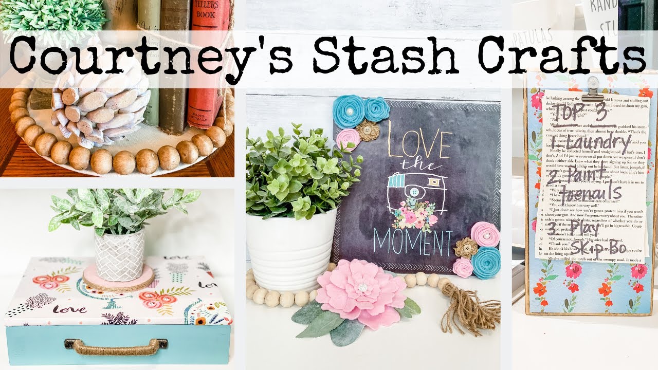 SUPER EASY DIYS USING YOUR CRAFT STASH - YouTube