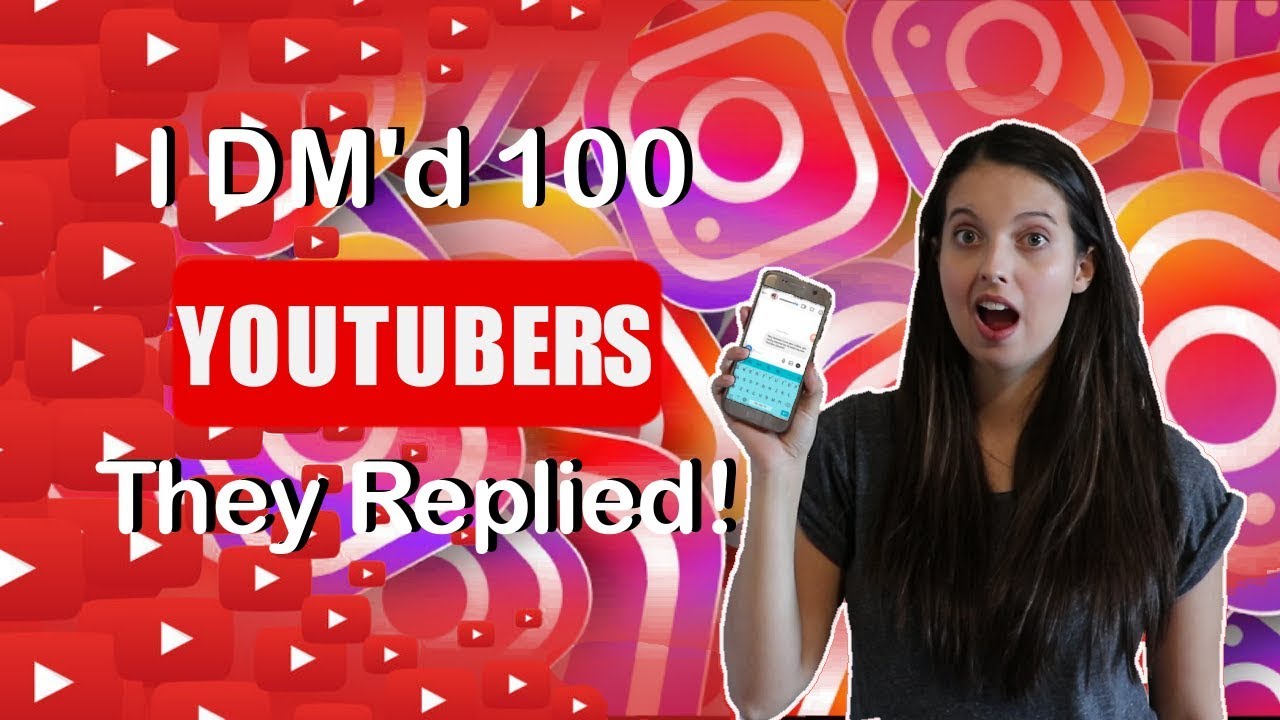 DMing 100 Youtubers on Instagram... How many replied?! + CELEBRATING ...
