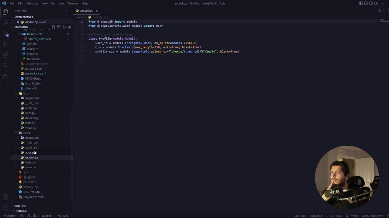 Creating a Fitness App with React, Vim, Typescript, Django Rest, NextUI, NeoVim - YouTube