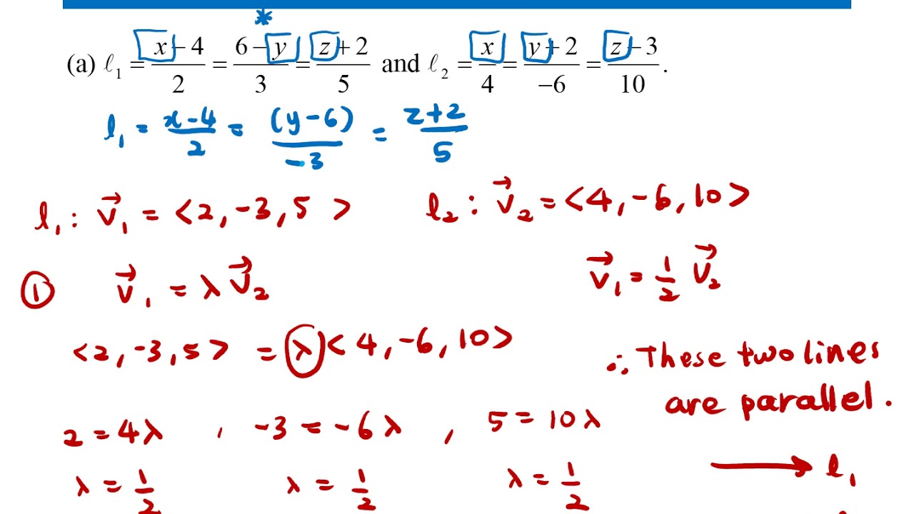 4.2c Intersection of two lines - YouTube