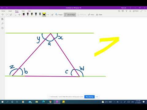 How to prove that the sum of all angles is 180 in a triangle??? - YouTube